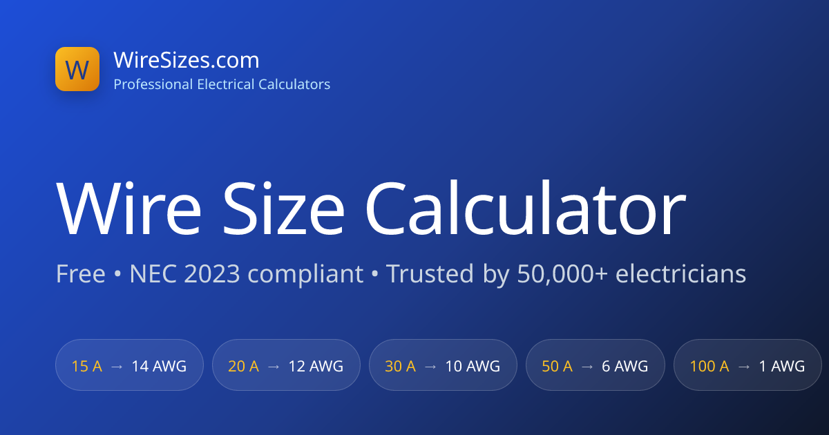 Range Calculator — NEC 220.55 | WireSizes.com